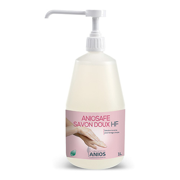 Savon Doux PH neutre ANIOSAF - Pompe de 500ml ou 1L | Plus Santé